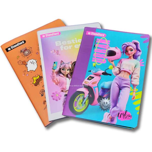Cuaderno Cuadriculado Standford A4 80hjs 60 Grs Con Diseño Mujer - Casa ...